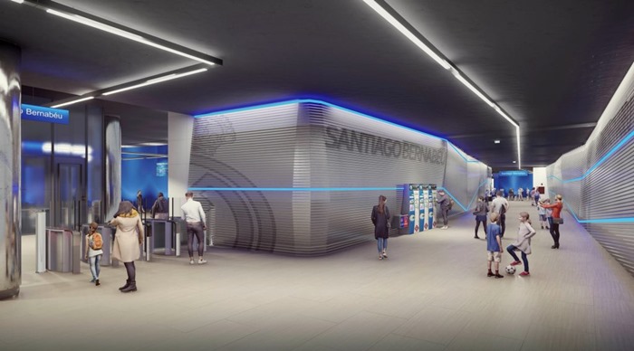 Comienzan las obras en estación Santiago Bernabéu de Metro Comienzan las obras en estación Santiago Bernabéu de Metro